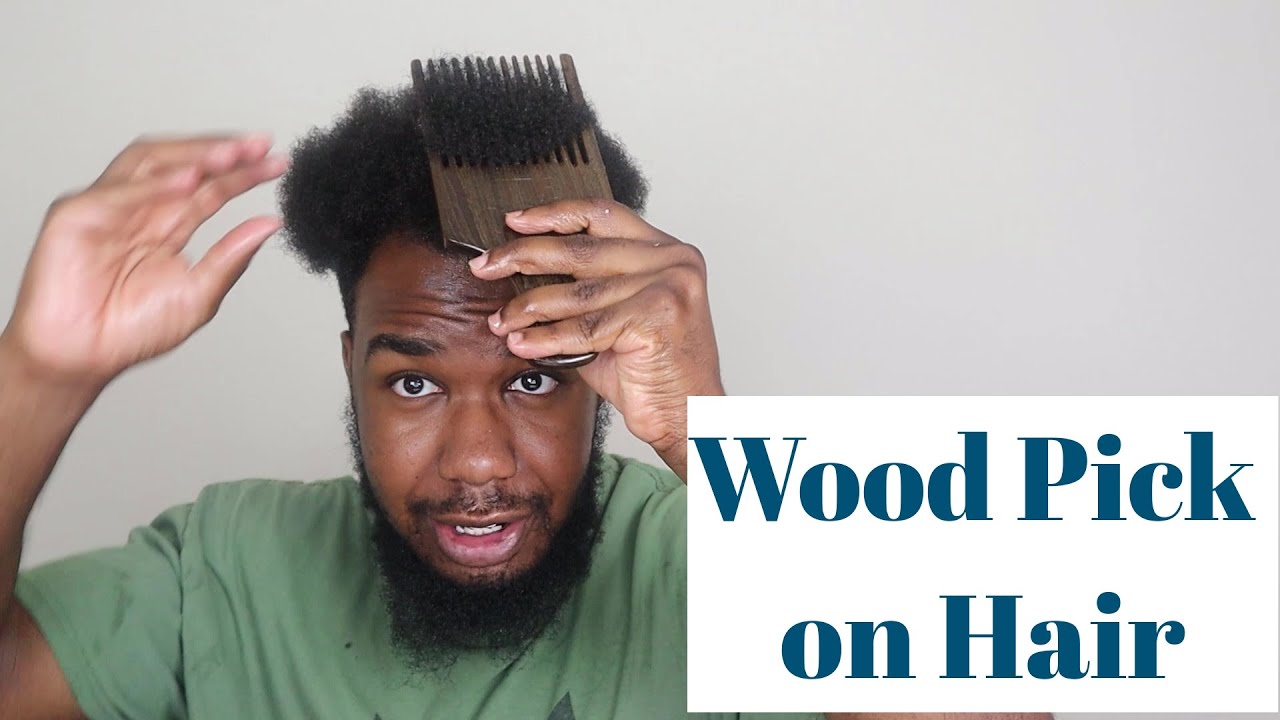 Using Wooden Pick on Hair - YouTube