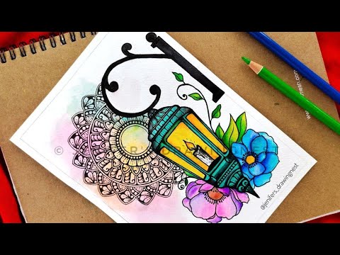 Mandala art for beginners | mandala art drawing | light lamp drawing ...