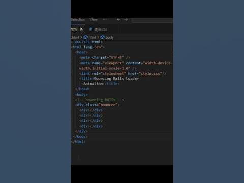Create a bouncing Balls loading Animation using Html & Css #coding #shorts #shortvideo - YouTube