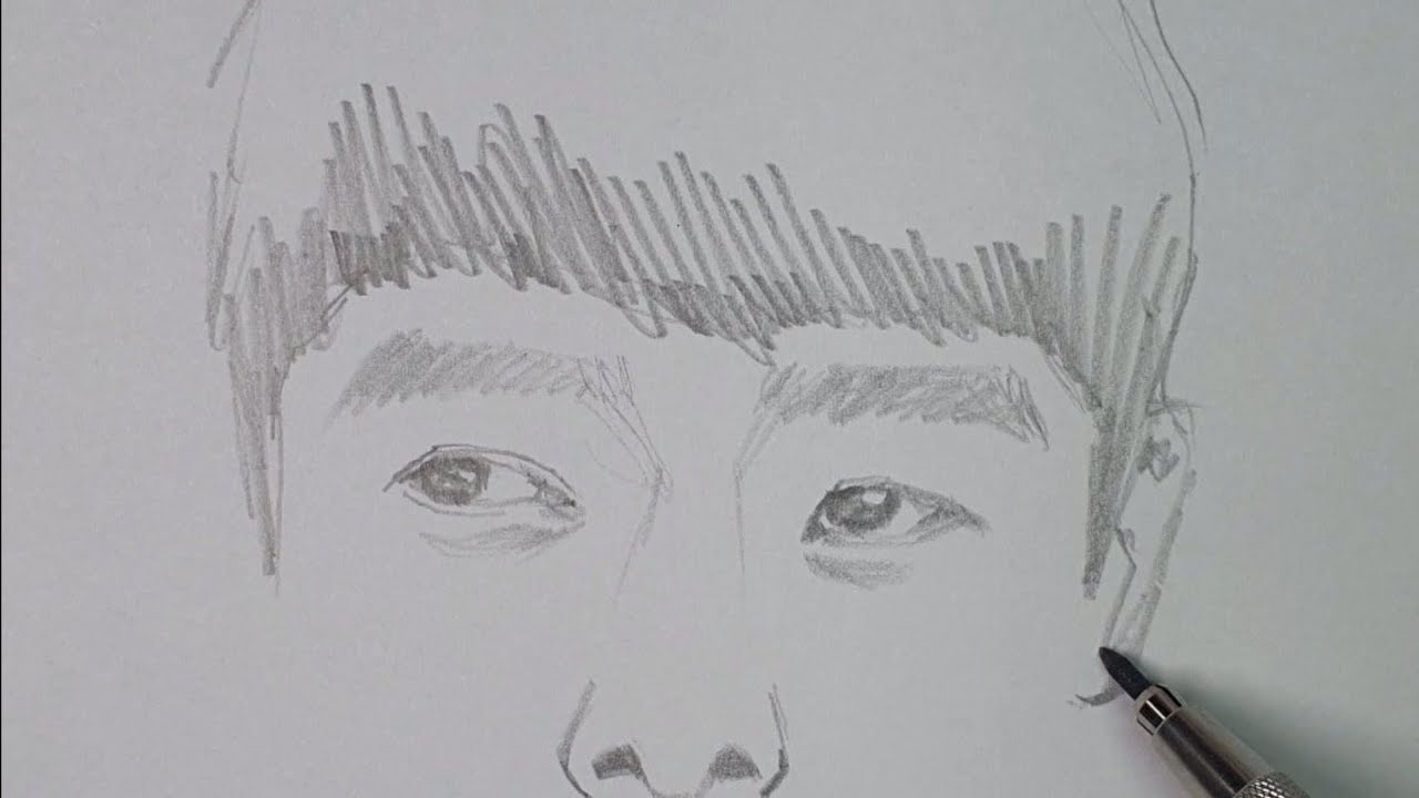 Hyun-Bin Drawing / 현빈 그리기 - YouTube