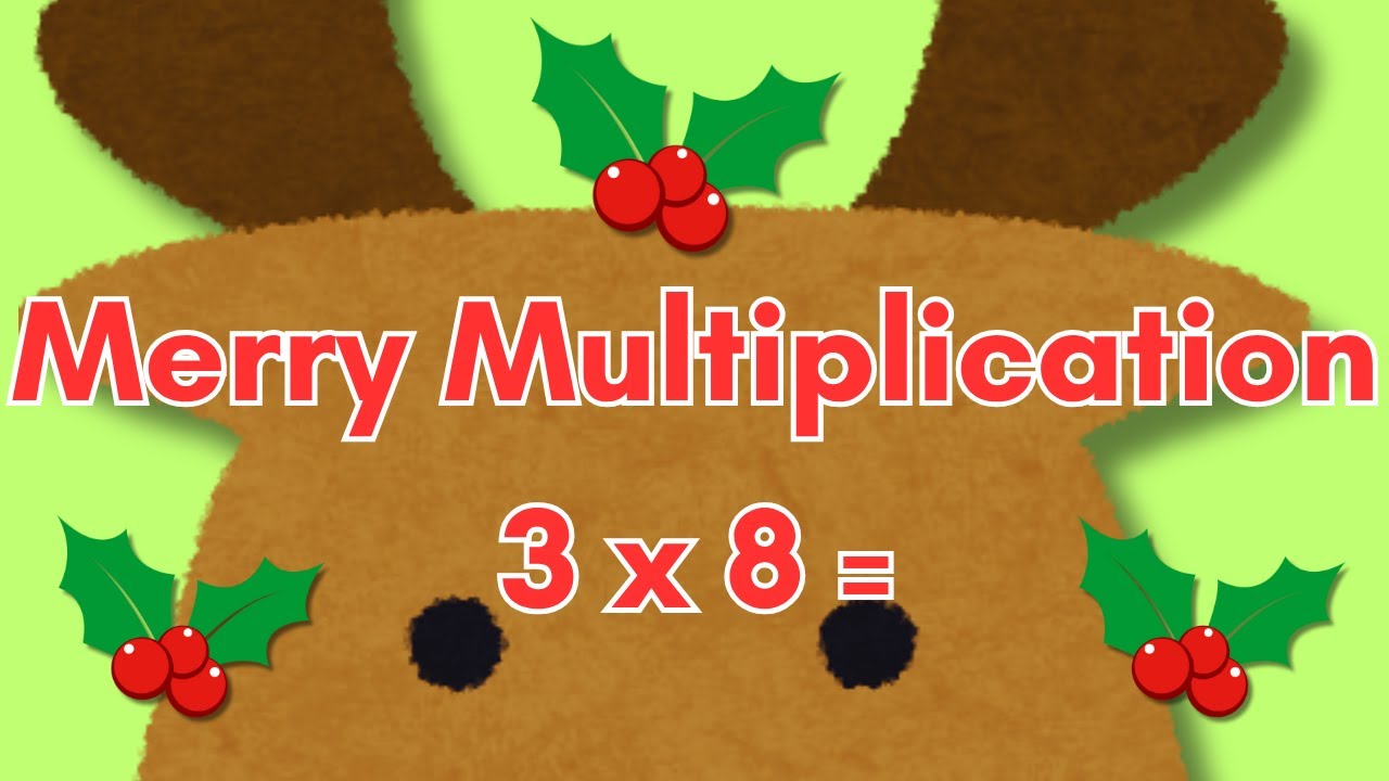 Merry Multiplication - times tables practice using arrays - YouTube