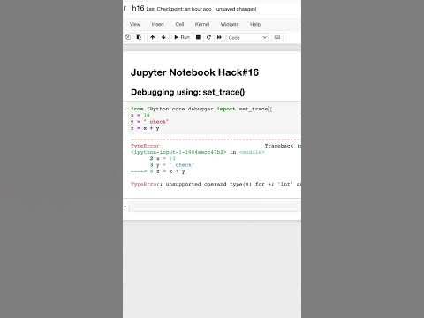 Debugging Python Visually part2 | Jupyter Notebook | Hack#16 - YouTube