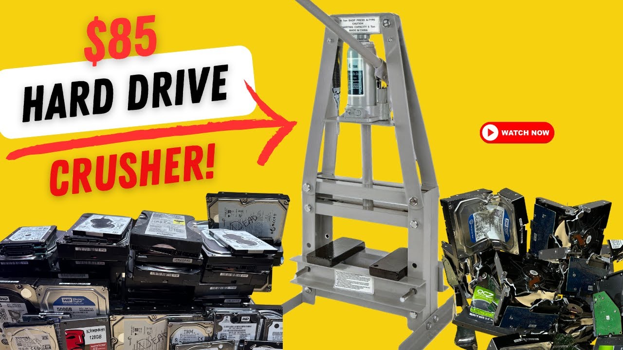 This $85, 6-Ton Shop Press will definitely ruin your data! Fast HDD ...
