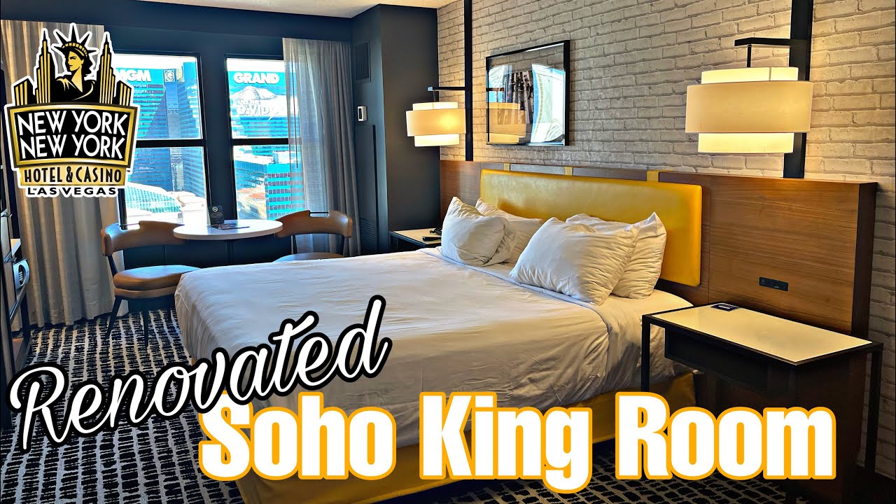 Renovated New York New York Las Vegas | Soho Premium King Strip View - YouTube