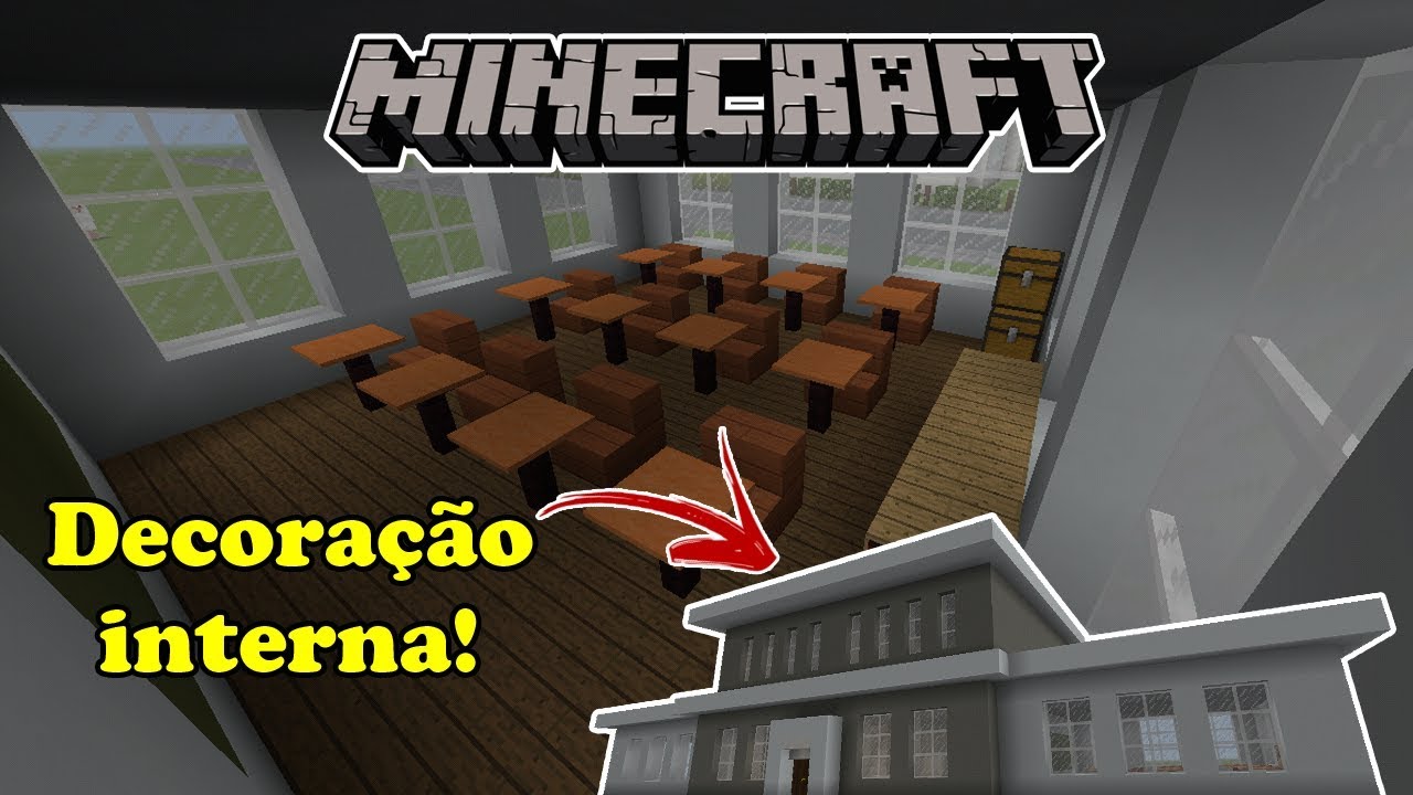 PlayHrastCity #20: Decoração Interna da Escola! (Minecraft 1.2) - YouTube