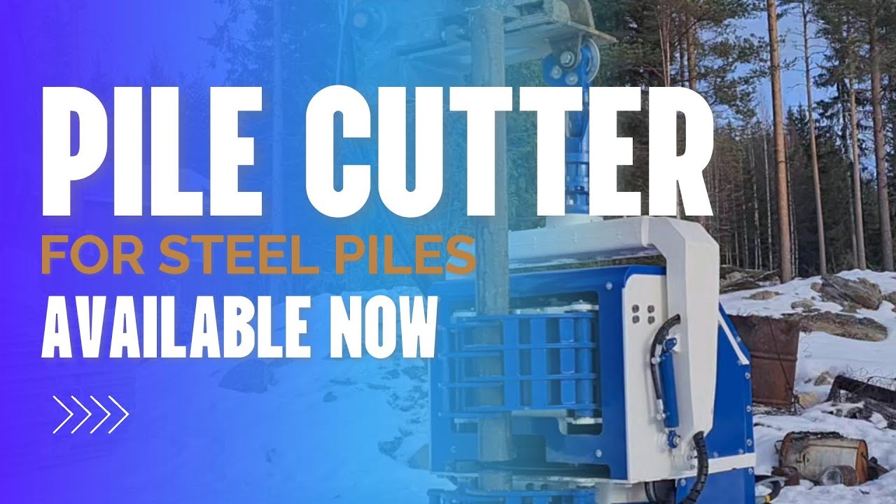 Pile Cutter for Steel Piles - YouTube