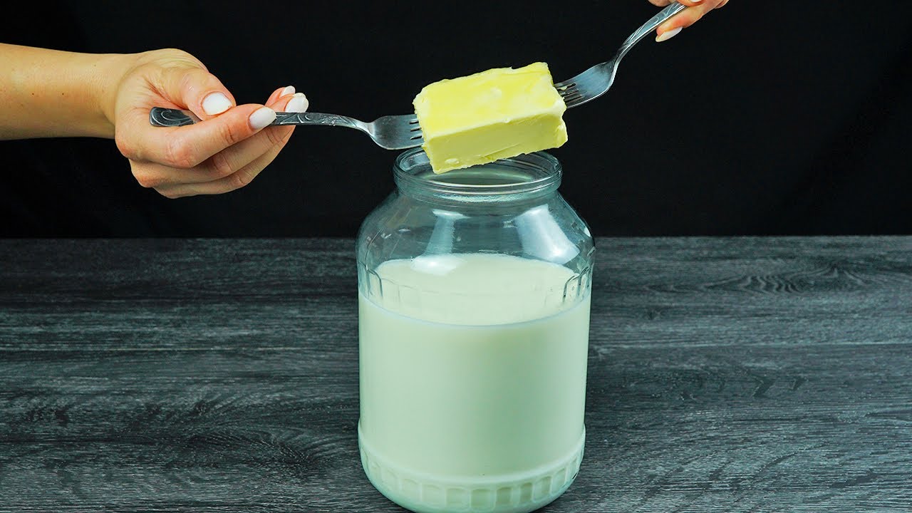 Mix the Butter with the Milk and Create a Delicious Cream Cheese! - YouTube