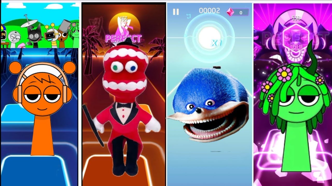 Sprunki movie vs The Amazing Digital Circus vs Shin Sonic Band vs ...