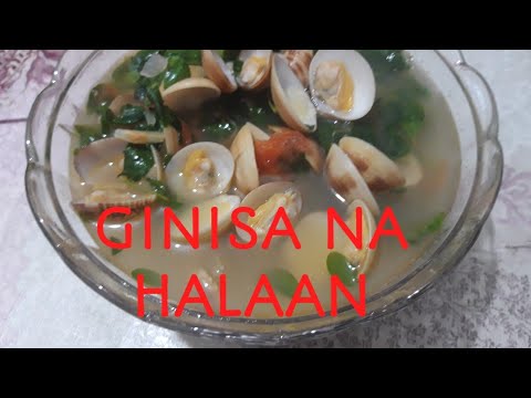 Ginisang halaan sea shells na may malongay - YouTube
