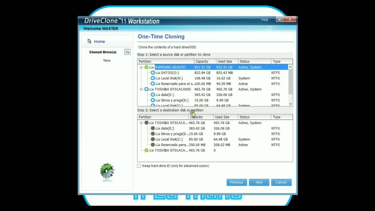 como clonar discos duros con Drive Clone - YouTube