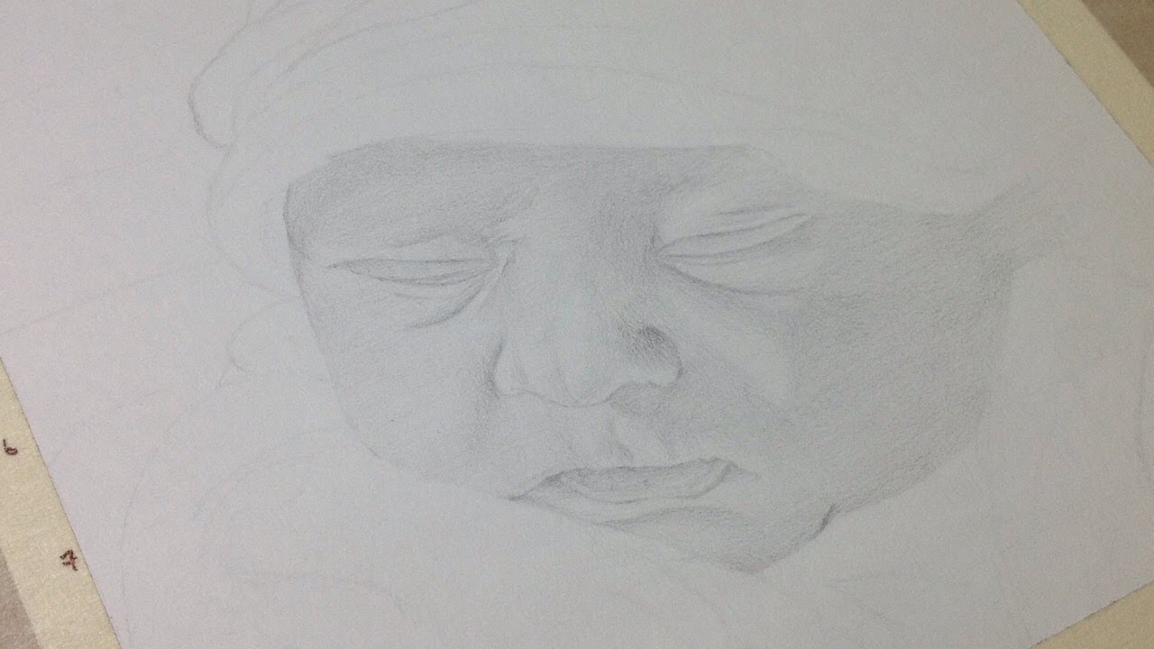 Shading Cute Baby's Face [Part 1] |FIRST LAYER| - YouTube