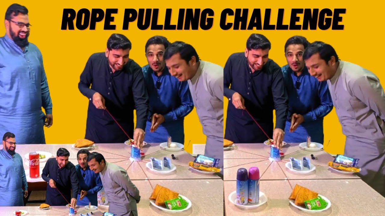 ROPE PULLING CHALLENGE | FUNNY EATING GAME | SURPRISE FOOD PLATE ...