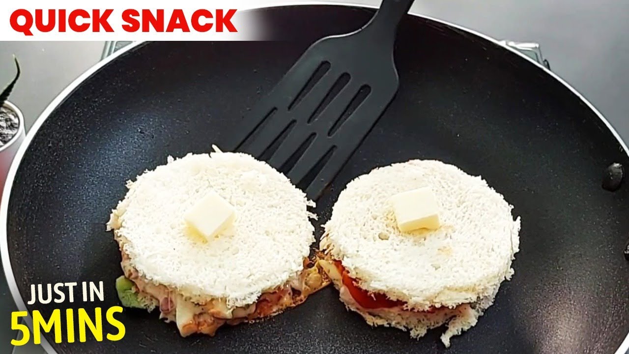 😋5 Minutes Evening Snack Recipe | Evening Snacks Recipe💯 | Bread Snack ...