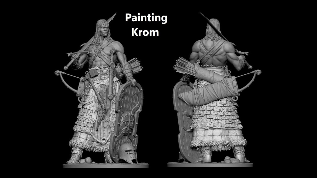 Painting Krom, from Kimera Models pt 1 - YouTube