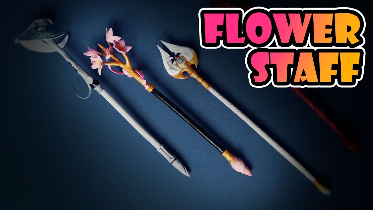 Flower Staff from Tera | Speed Sculpt + Review | Polymer Clay + Air Dry ...
