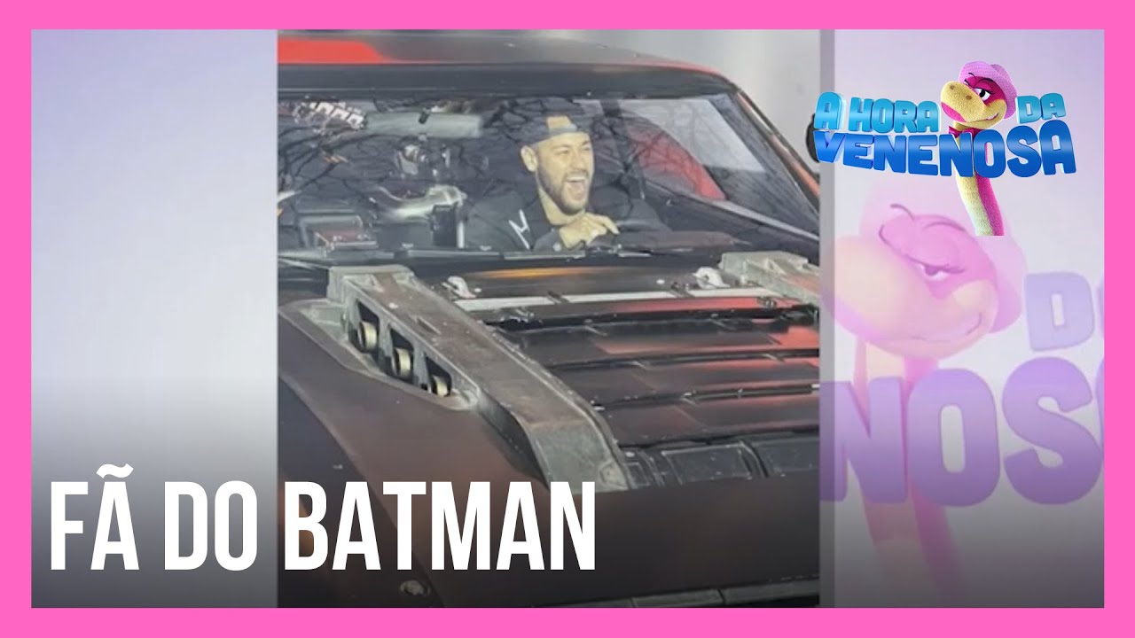 Na França, Neymar posa dentro do Batmóvel - YouTube