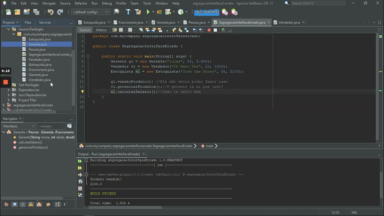 Principio Segregação de Interfaces - YouTube