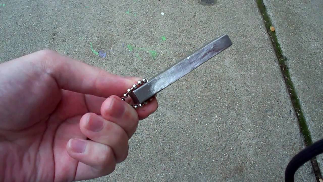 How to make a fire with a magnesium fire rod! HD - YouTube