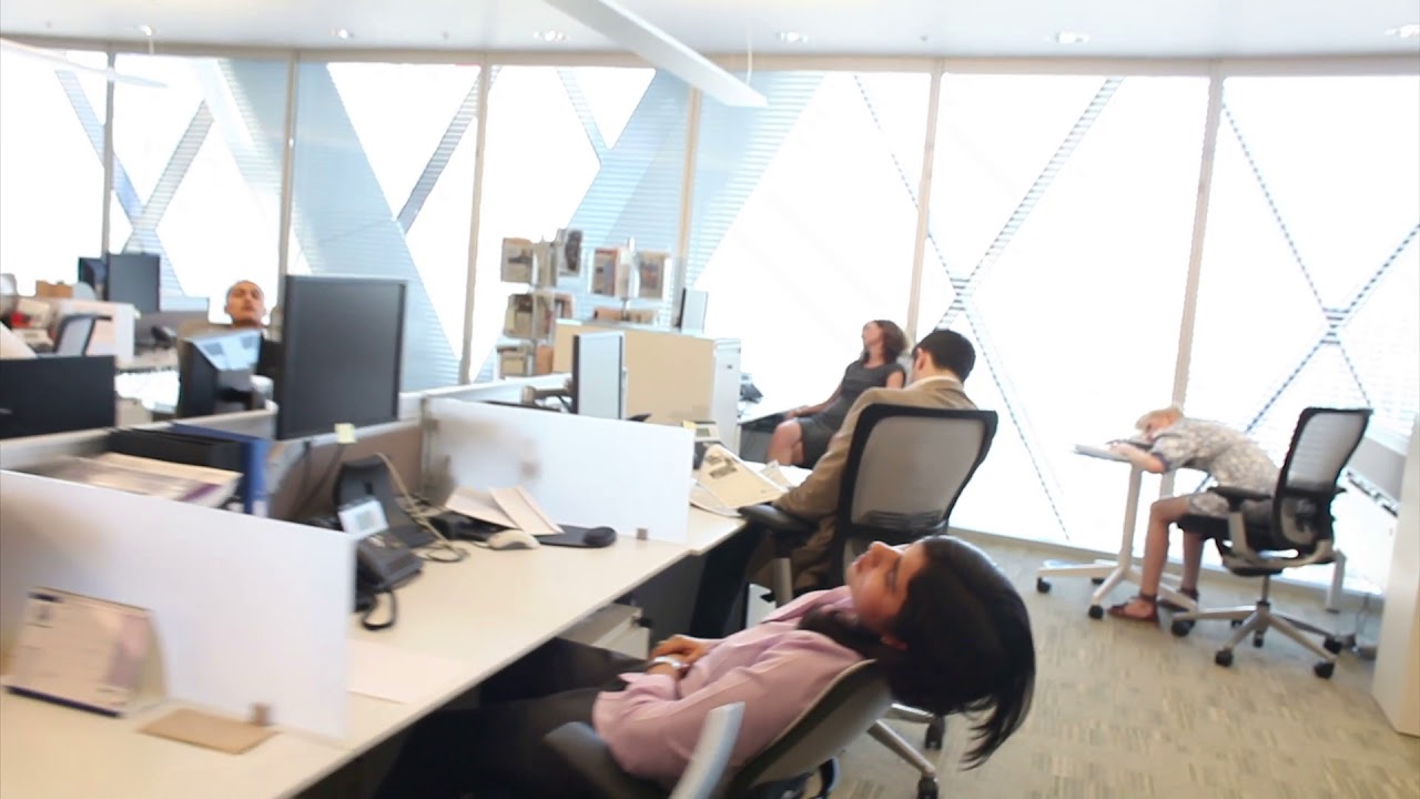 Sleeping Office Workers - YouTube