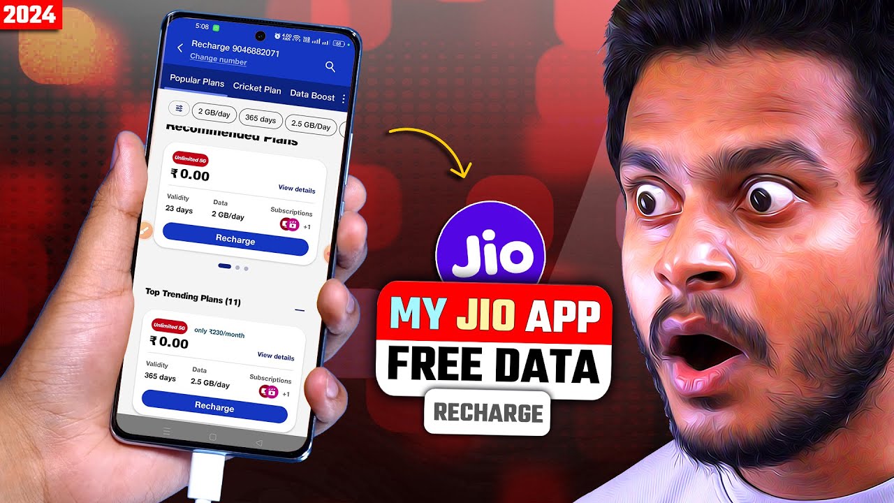 🤩How to Get Free Data in My Jio App 2024 | My Jio App se Free Unlimited ...