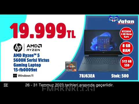 Vatan bilgisayar HP Victus Gaming Reklamı