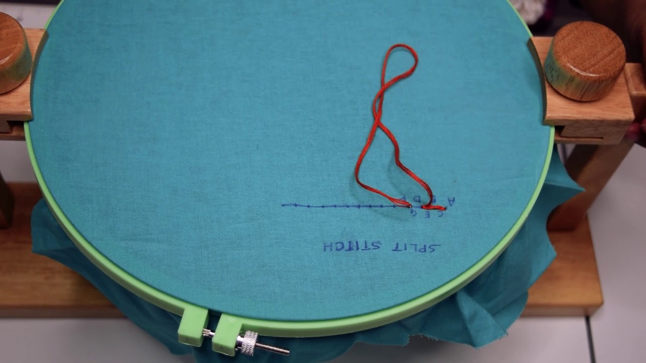 Episode - 5 : Hand Embroidery [How to do a Split Stitch] - YouTube