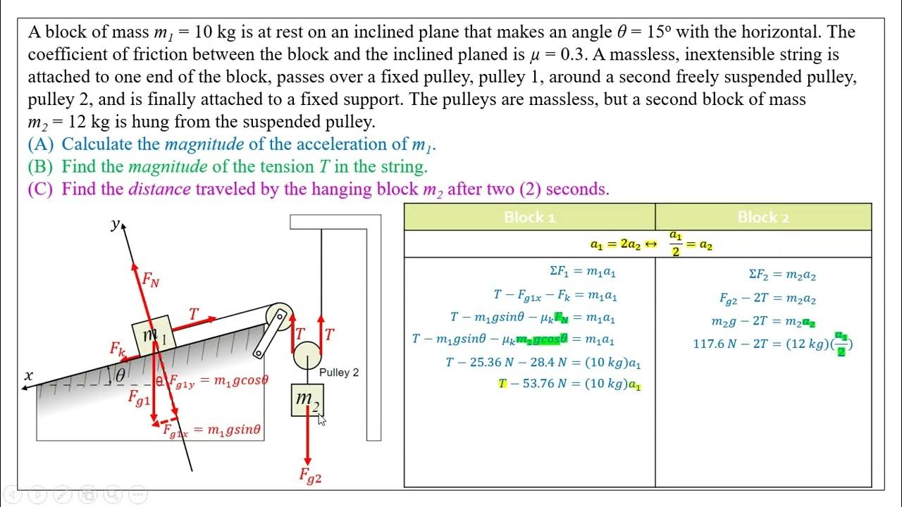 Inclined Planes with PULLEYS_7 - YouTube