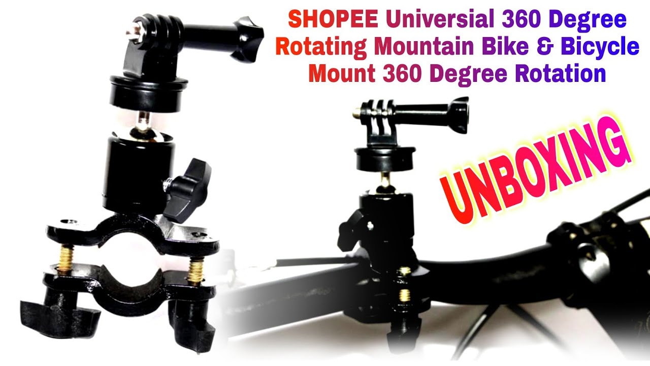 UNBOXING💥 SHOPEE Universial 360 Degree Rotating Mountain Bike & Bicycle ...