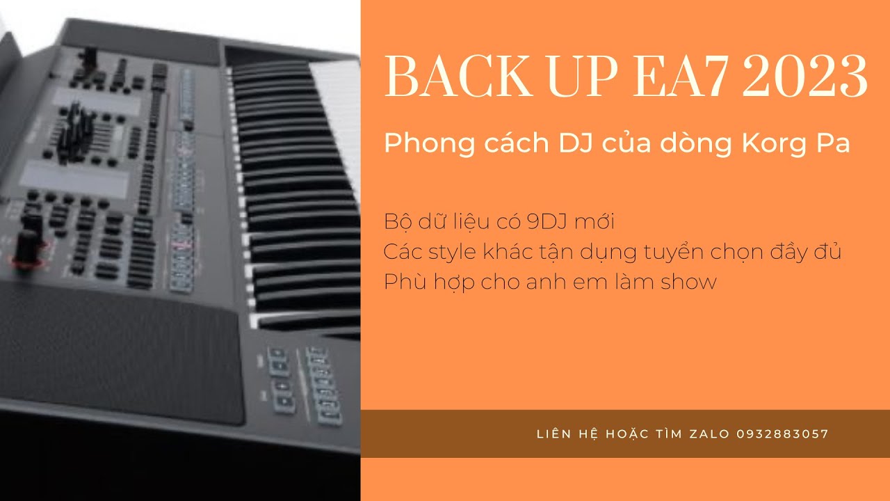 Backup Roland EA7 DJ mới nhất 2023 - YouTube