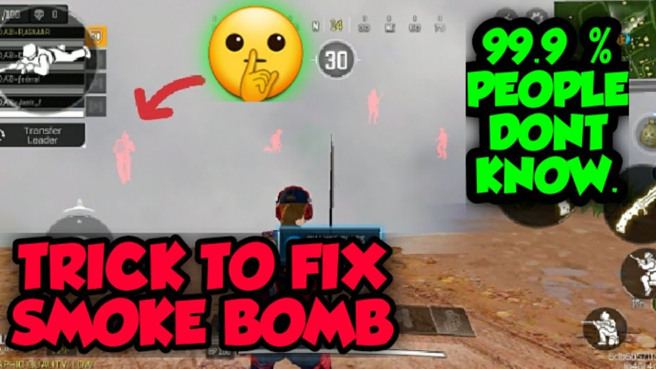 TRICK TO FIX SMOKE BOMB , NOONE KNOWS 🤫.#CALLOFDUTYMOBILE #CODMMOBILE # ...