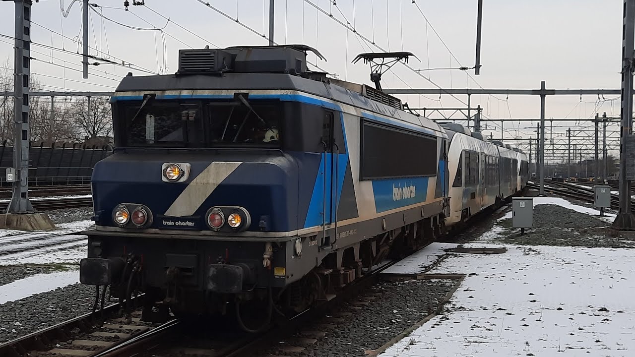 TCS 101001+3x Keolis LINT+101002+111001 komen door Utrecht Centraal ...