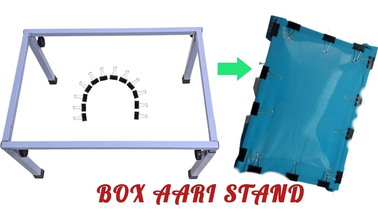 how to fix aari stand/no frame aari stand/ no clothes damage / easy ...