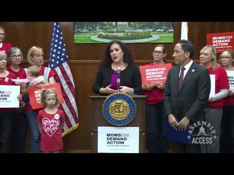 Assemblywoman Gonzalez Fletcher Supports New Gun Safety Bill - YouTube