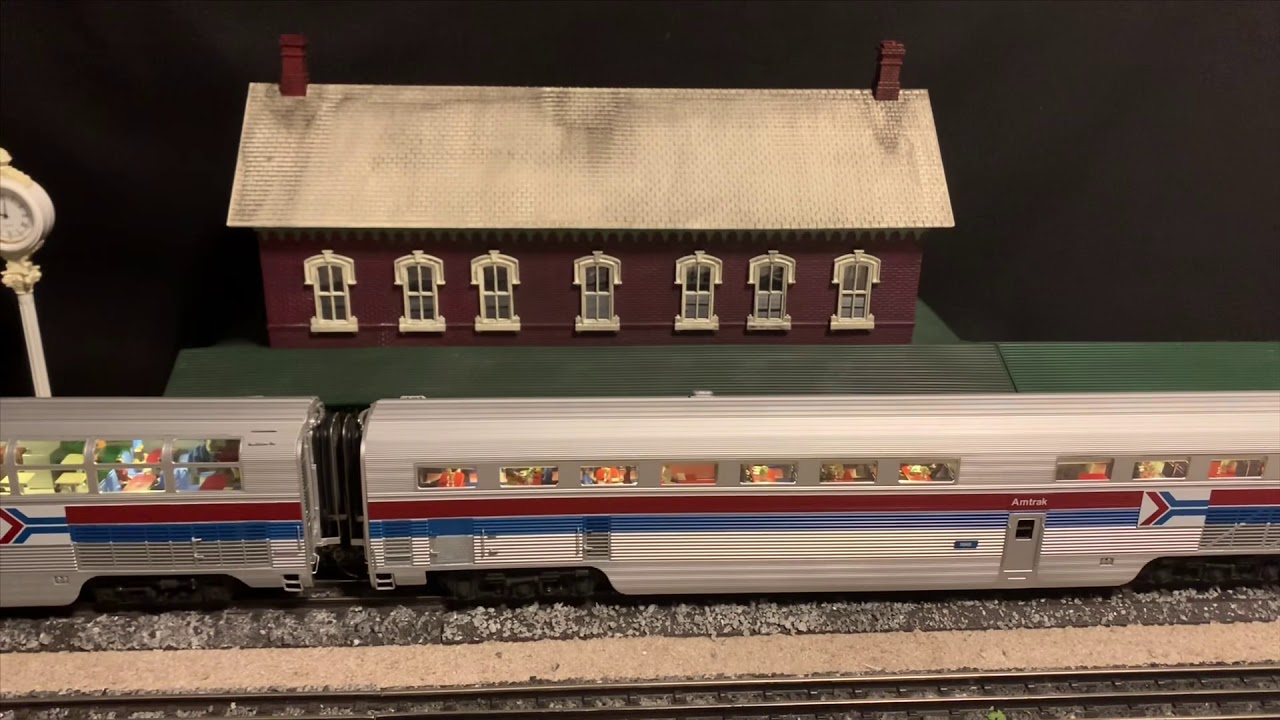 Rebuilt golden gate depot Amtrak El Capitan overview and running - YouTube