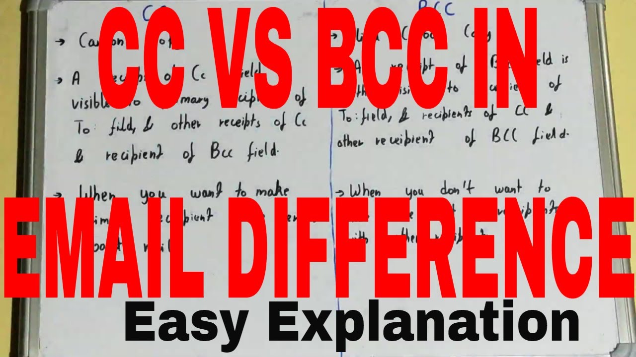 cc vs bcc difference|difference between cc and bcc|cc and bcc email ...