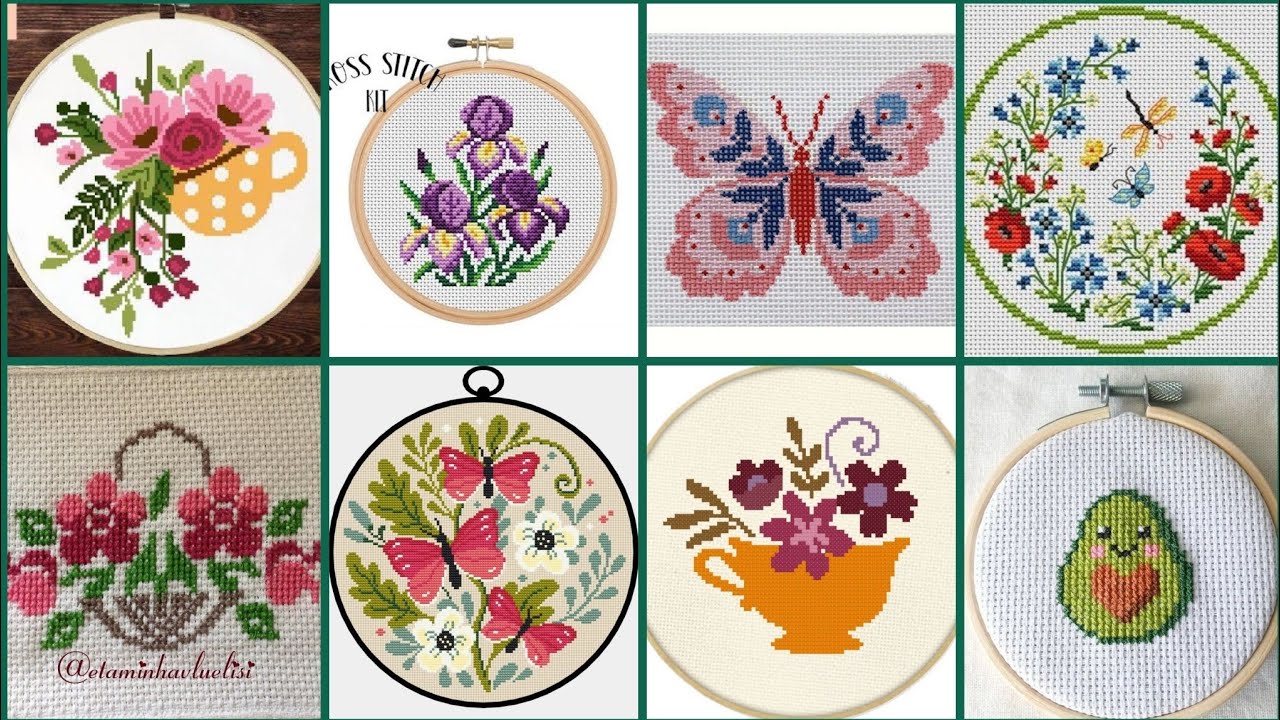 Fabulous New Cross Stitch patterns For Everything - YouTube