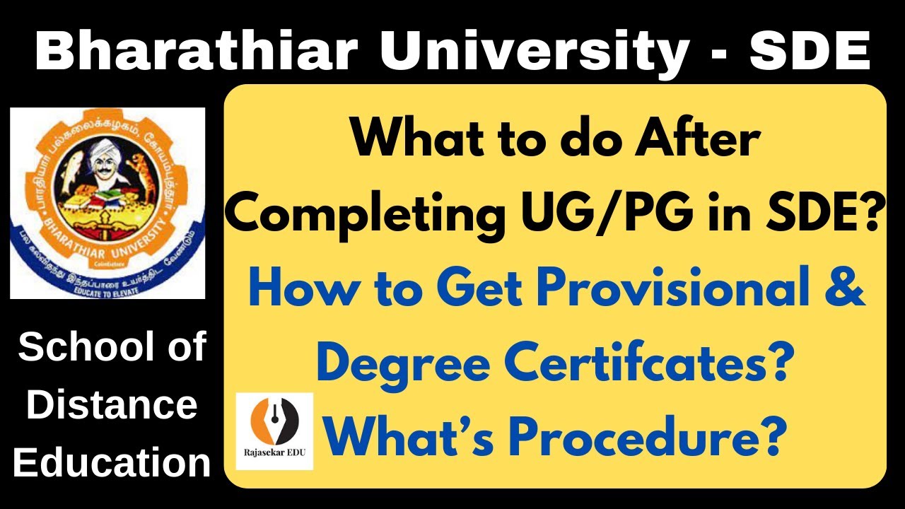 SDE Bharathiar University What Do After Completing Degree How To Get sde-bharathiar-university-what-do-after-completing-degree-how-to-get