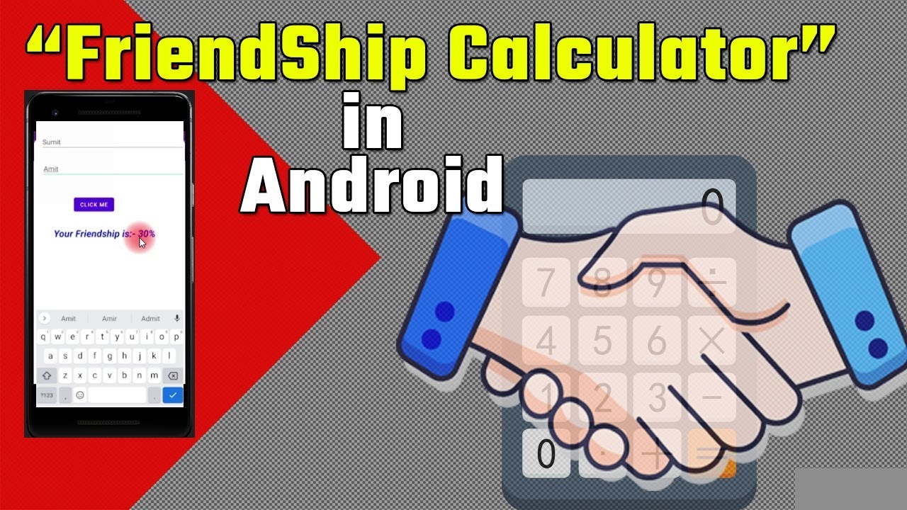Friendship Calculator in Android | Kotlin | Source Code - YouTube
