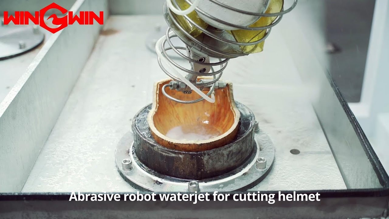 Helmet Triming Helmet Water Jet Cutting Robotic complete system ...