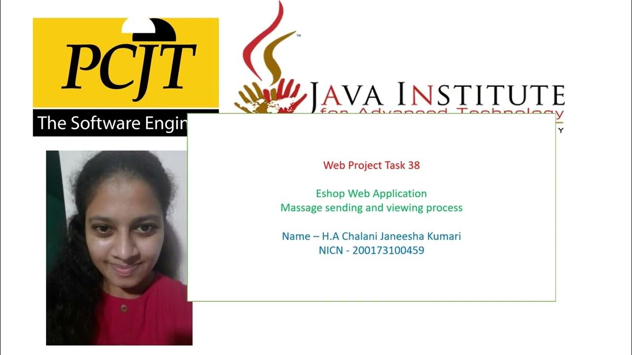 Web Project Task 38 | 1st Year | Semester 01 | Java Institute | Chalani Janeesha - YouTube
