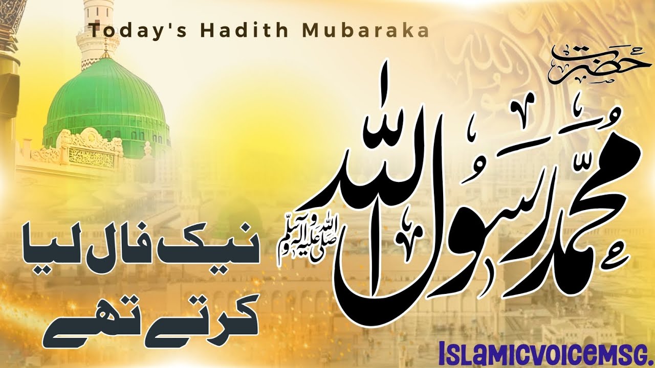 Today's Hadith Mubaraka|Hadith of the day Farman-e-Rasool ﷺ - YouTube