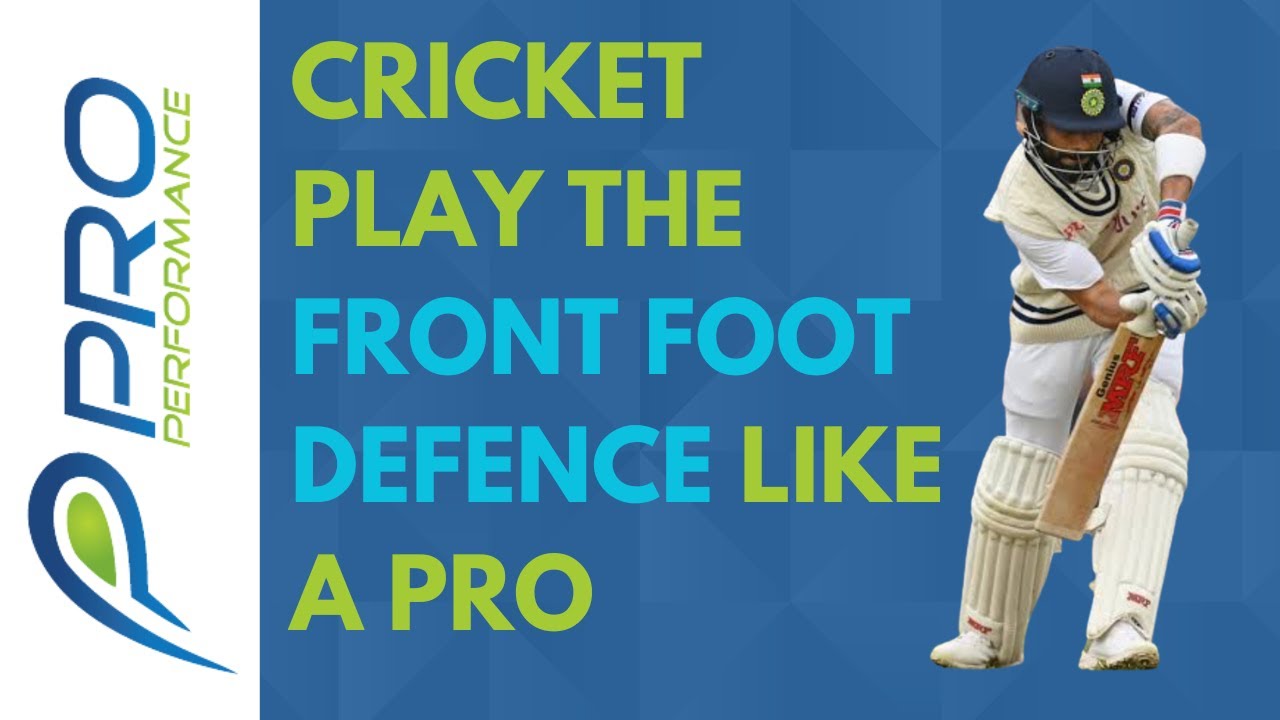 CRICKET BATTING COACHING - The Front Foot Defence - YouTube