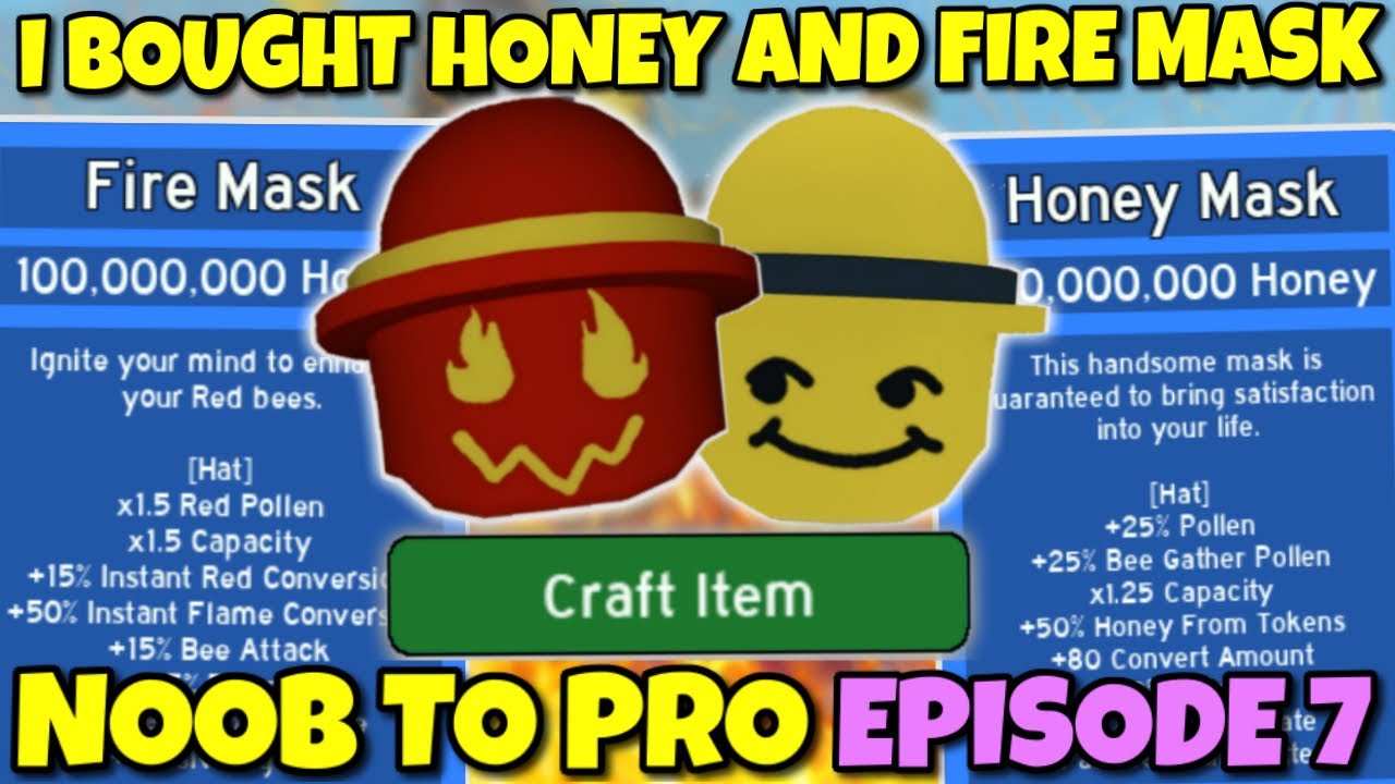 I BOUGHT HONEY AND FIRE MASK... - Bee Swarm Simulator NOOB to RED HIVE ...