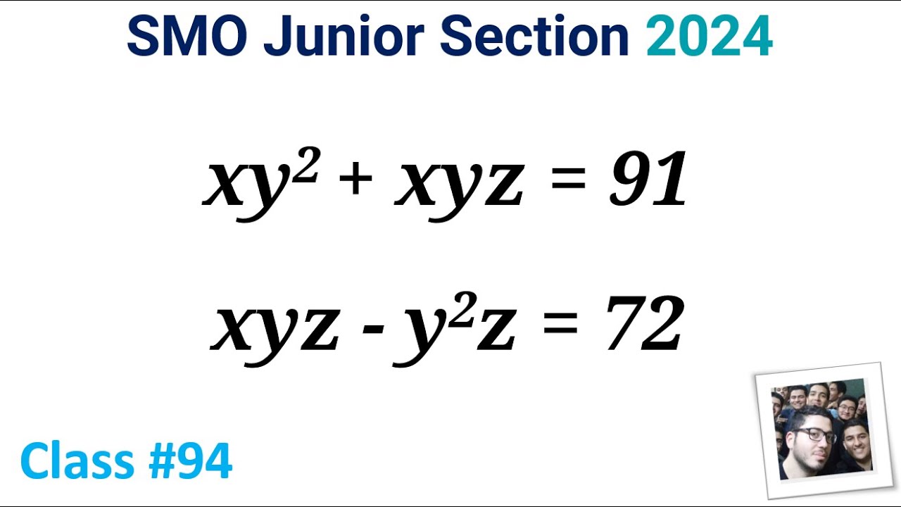 SMO Junior 2024 2023 Singapore Mathematical Olympiad Tutor Preparation Questions Solutions ...
