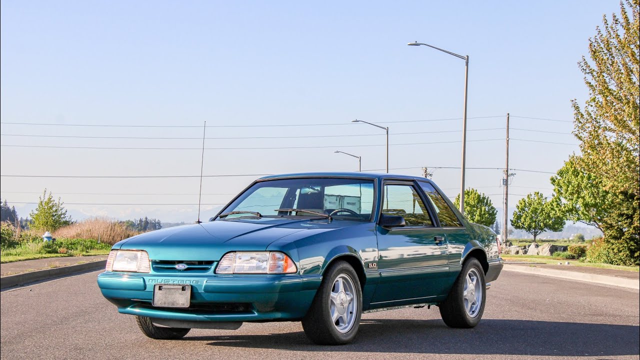 Walk-Around Video: 27K-Mile ‘93 Mustang LX Notchback 5-Speed on BaT ...