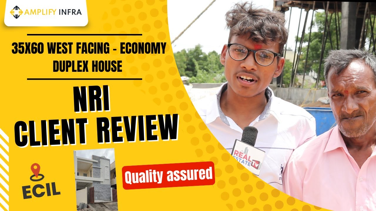 36x60 West Facing- Economy Duplex House || NRI Client's Review || Amplify Infra - YouTube