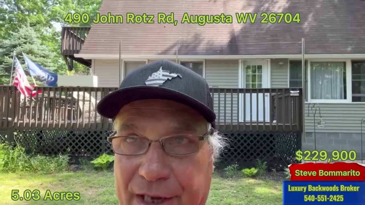 Home for Sale 5+ Acres! 490 John Rotz Rd, Augusta WV - YouTube