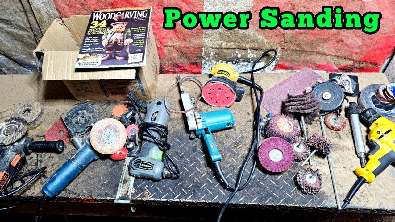 The different types of power sanding tools I use for bigger wood ...