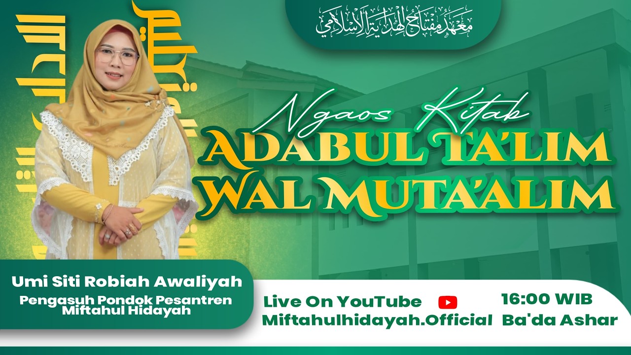 PASARAN KITAB ADABUL TA'LIM WAL MUTA'ALIM - YouTube