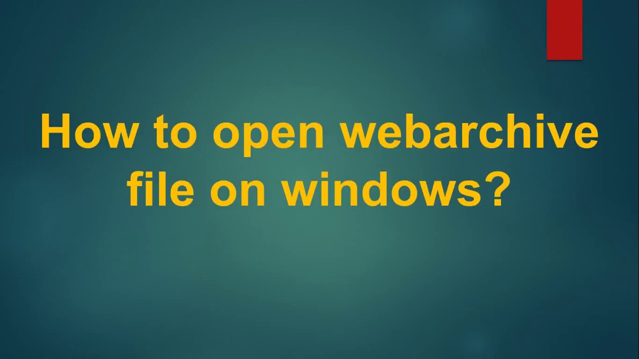 কিভাবে .webarchive ফাইল ওপেন করেবেন? How to open webarchive file on ...